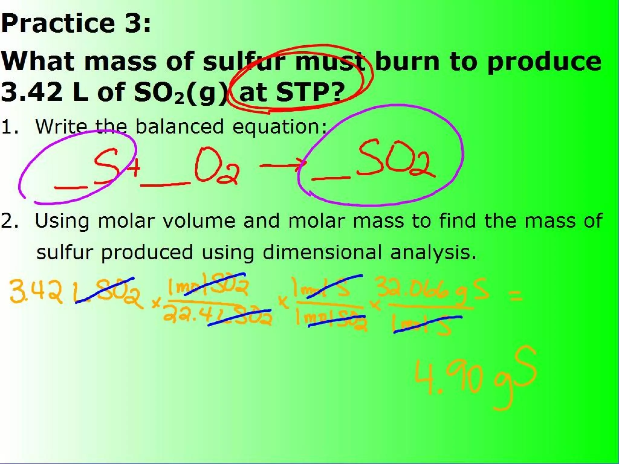 Gas Stoichiometry | PPT