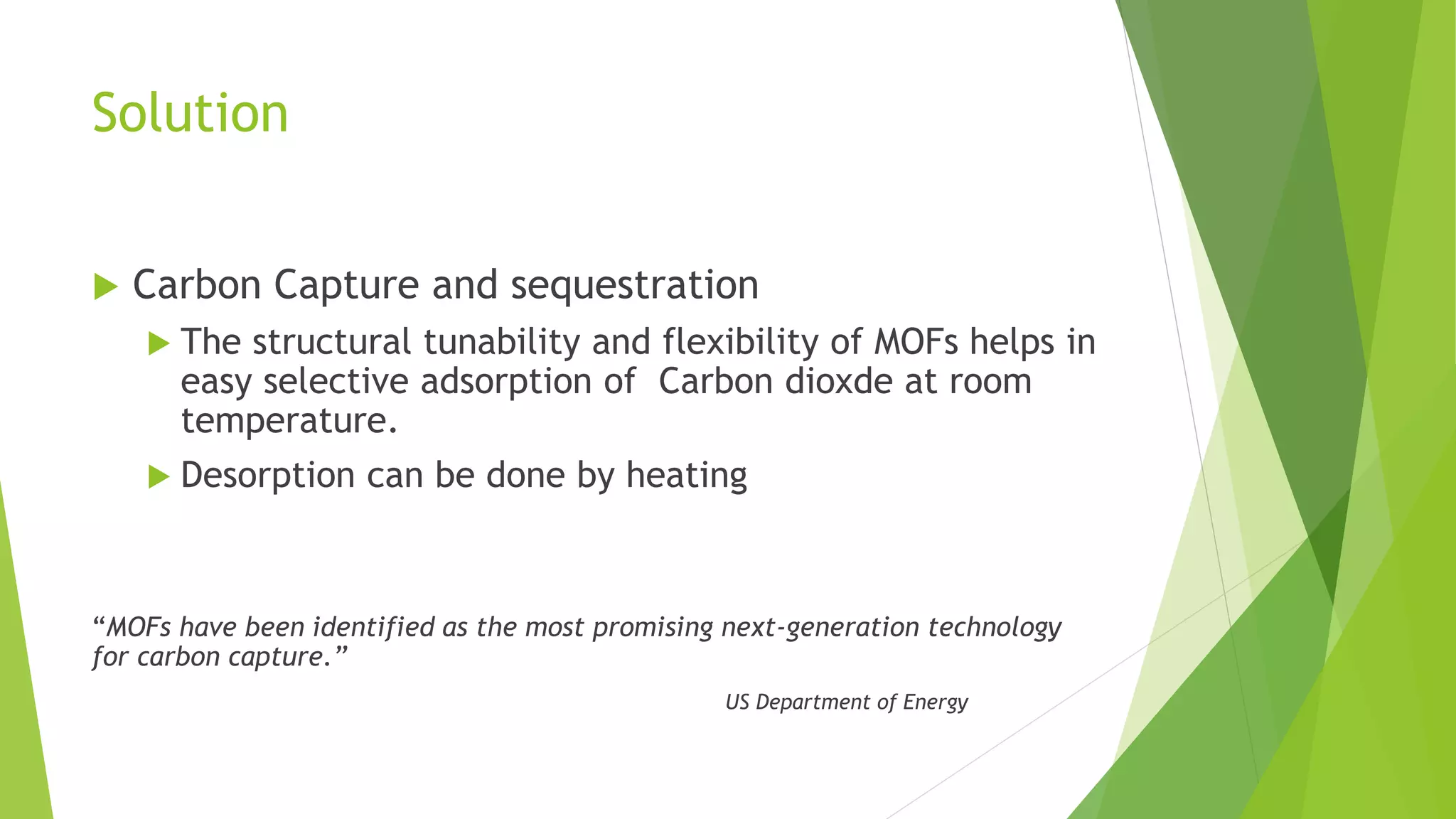Gas storage in metal organic frameworks(MOFs) | PPTX