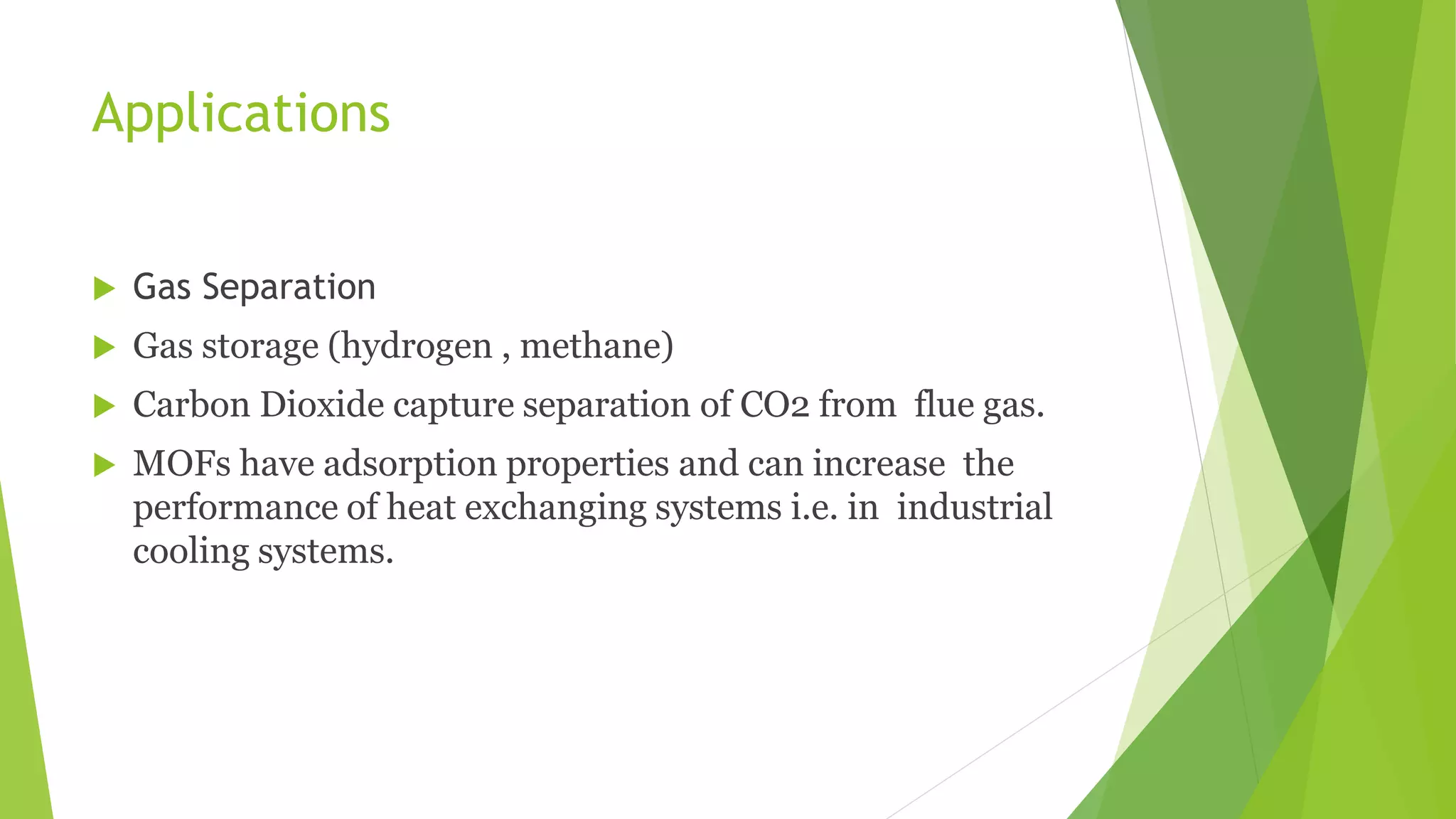 Gas storage in metal organic frameworks(MOFs) | PPTX