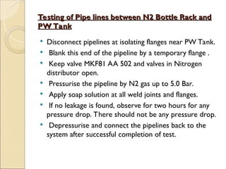 GENERATOR HYDROGEN GAS system commissioning.ppt