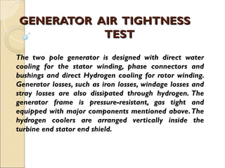 GENERATOR HYDROGEN GAS system commissioning.ppt