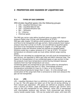 Gas tankers familiarisation course | PDF