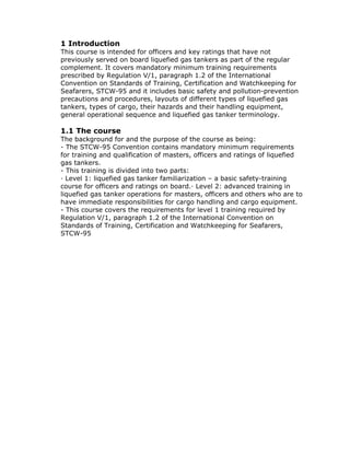 Gas tankers familiarisation course | PDF
