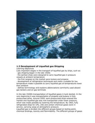 Gas tankers familiarisation course | PDF