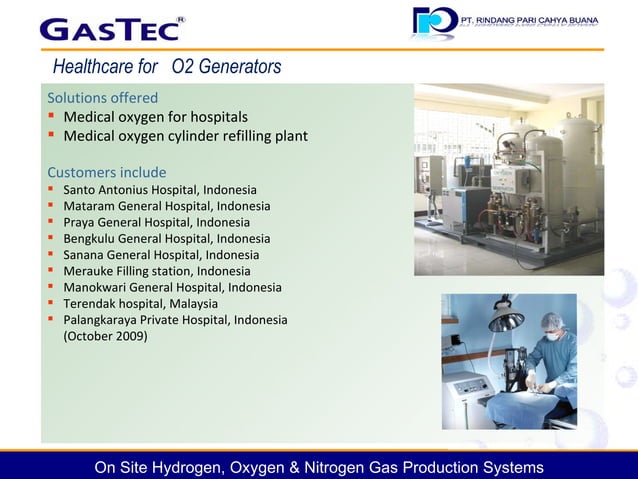 Gas tec profile o2 for rumah sakit (complete), rpcb edition | PPT ...