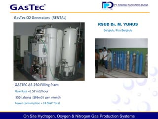 Gas tec profile o2 for rumah sakit (complete), rpcb edition | PPT