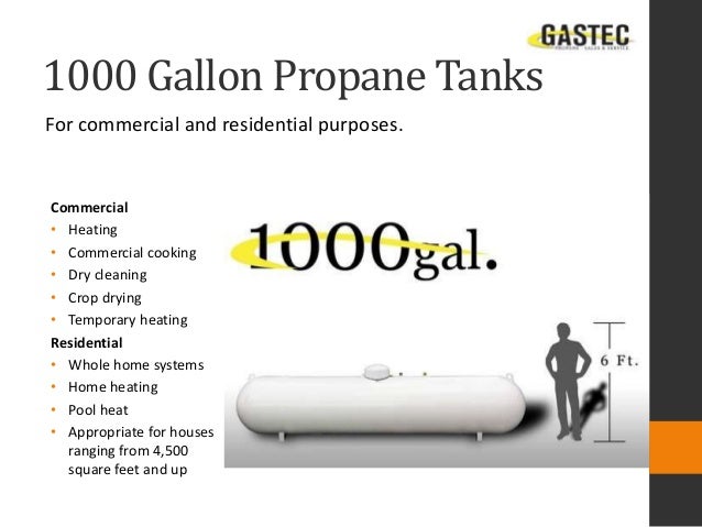 GasTec Propane Tank Chart
