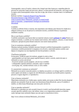 Gasteropodele | DOC