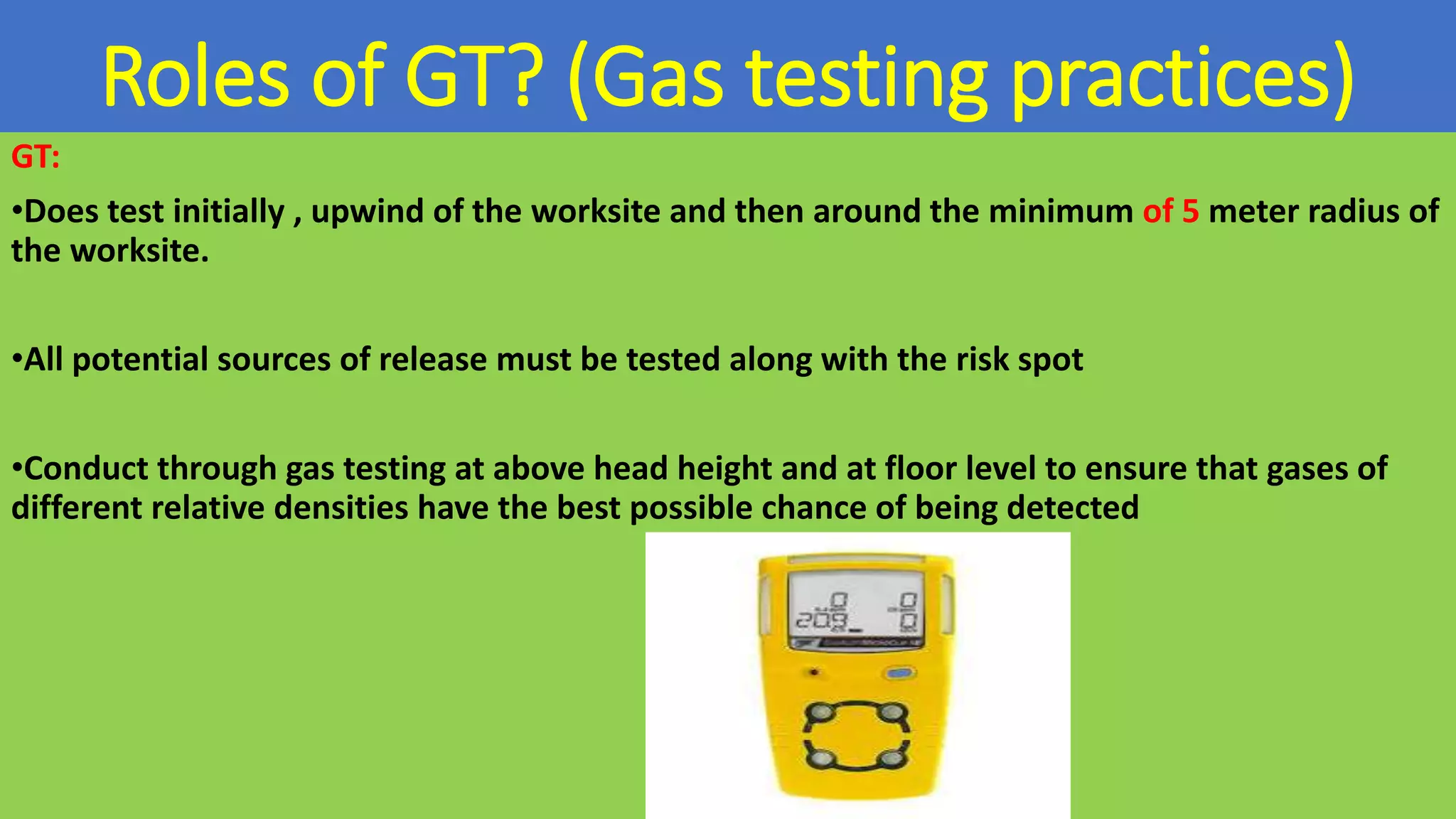 Gas Tester Training | PPTX