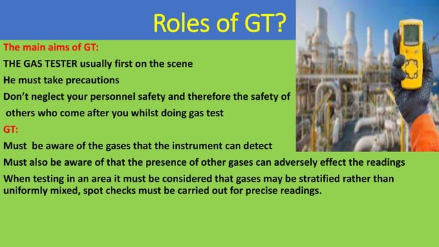 Gas Tester Training | PPTX