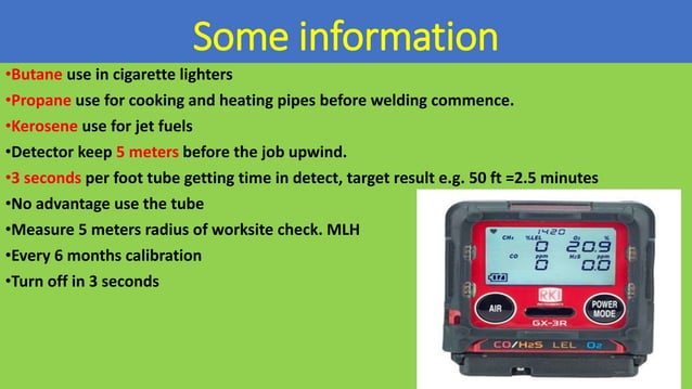 Gas Tester Training | PPTX