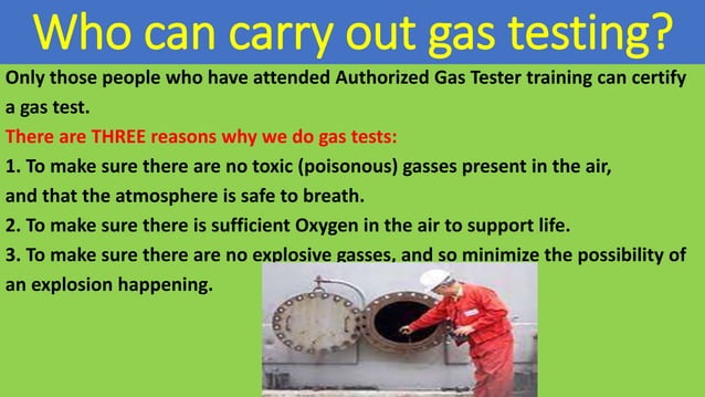 Gas Tester Training | PPTX