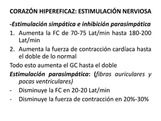 Gasto cardiaco, retorno venoso y su regulacion | PPTX