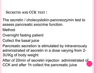 Gastointestinal tract tests | PPTX