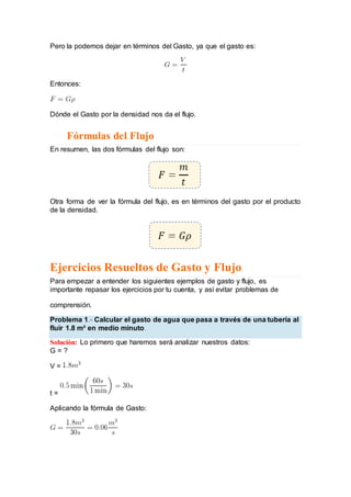 Gasto y flujo | DOCX