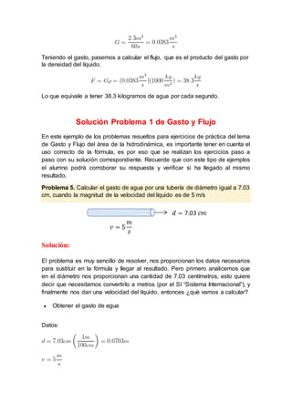 Gasto y flujo | DOCX