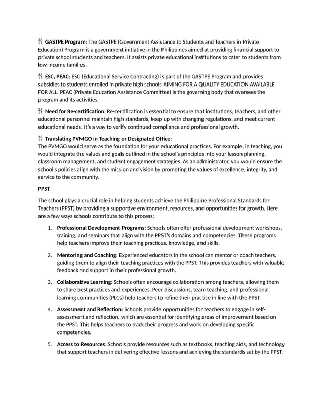 GOVERNMENT ASSISTANCE TO STUDENTS AND TEACHERS IN PRIVATE EDUCATION | PDF