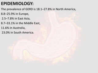 PHARMACOTHERAPY OF Gastric-oesophagal reflux disease [GERD] | PPTX