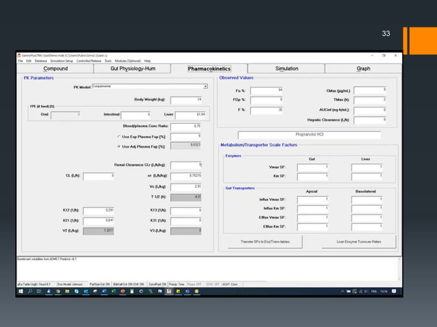 Gastric absorption simulation | PPTX