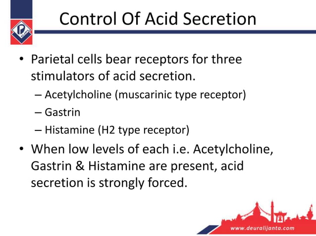 Gastric acid secretion | PPTX | Digestive Disorders | Diseases and ...