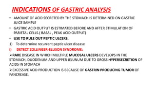 Gastric analysis | PPTX