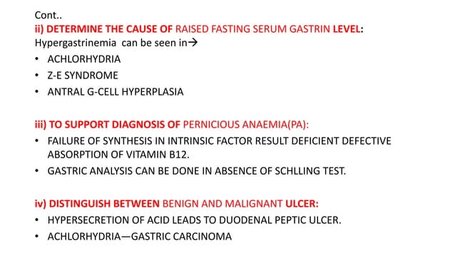 Gastric analysis | PPTX