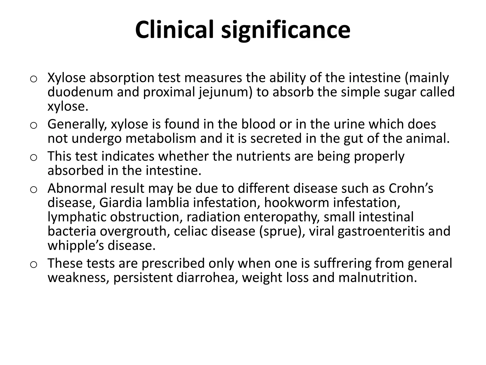 Gastric analysis & Xylose absorption test.pptx