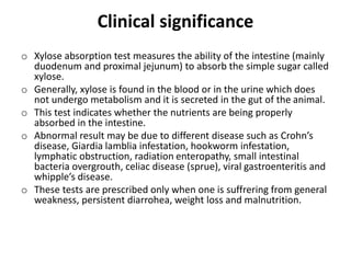 Gastric analysis & Xylose absorption test.pptx