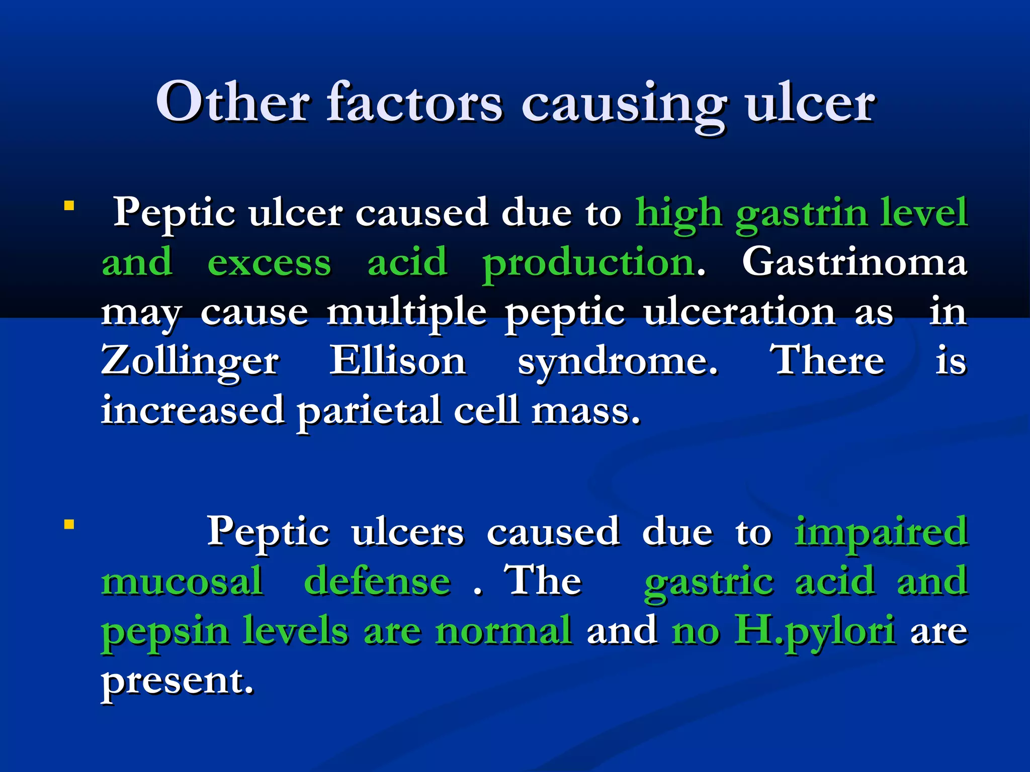 Gastric and duodenal ulcer | PPT