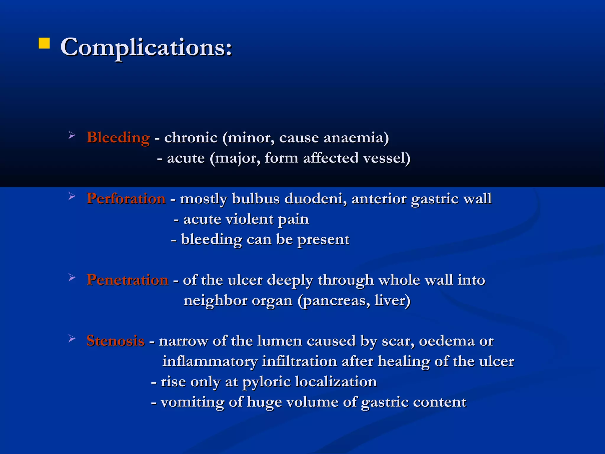 Gastric and duodenal ulcer | PPT