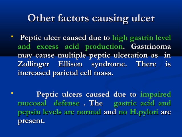 Gastric and duodenal ulcer | PPT