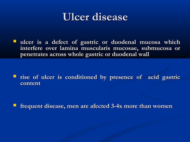 Gastric and duodenal ulcer | PPT