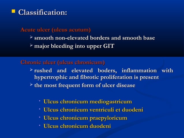 Gastric and duodenal ulcer | PPT
