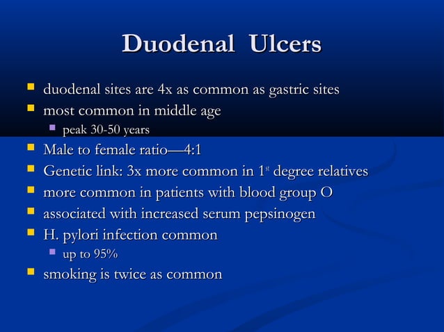 Gastric and duodenal ulcer | PPT
