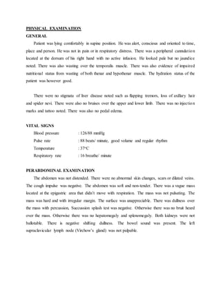 Case Write Up Surgical Gastric Carcinoma | DOCX