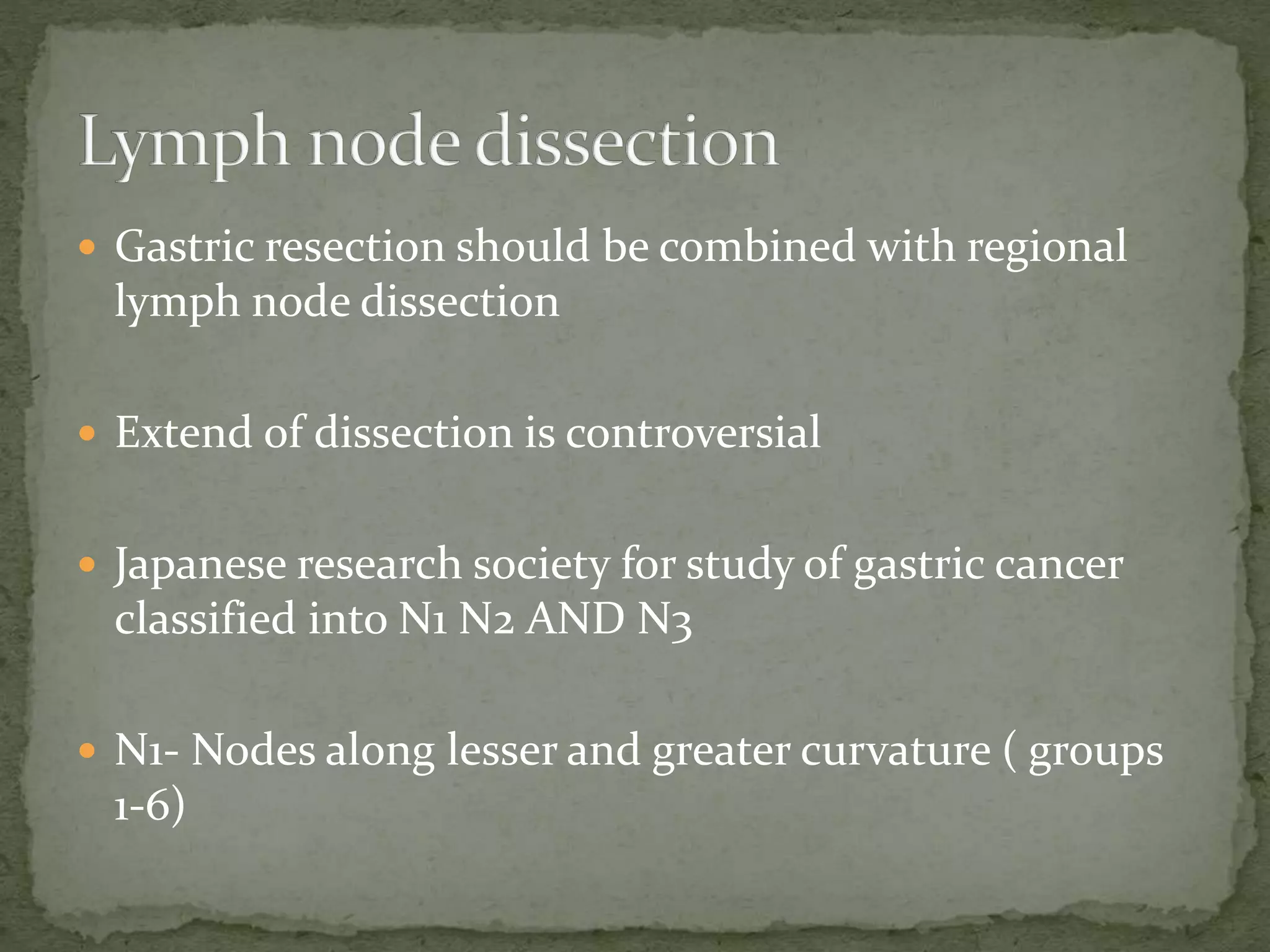 Gastric cancer management | PPTX