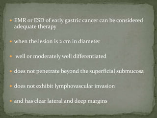 Gastric cancer management | PPTX