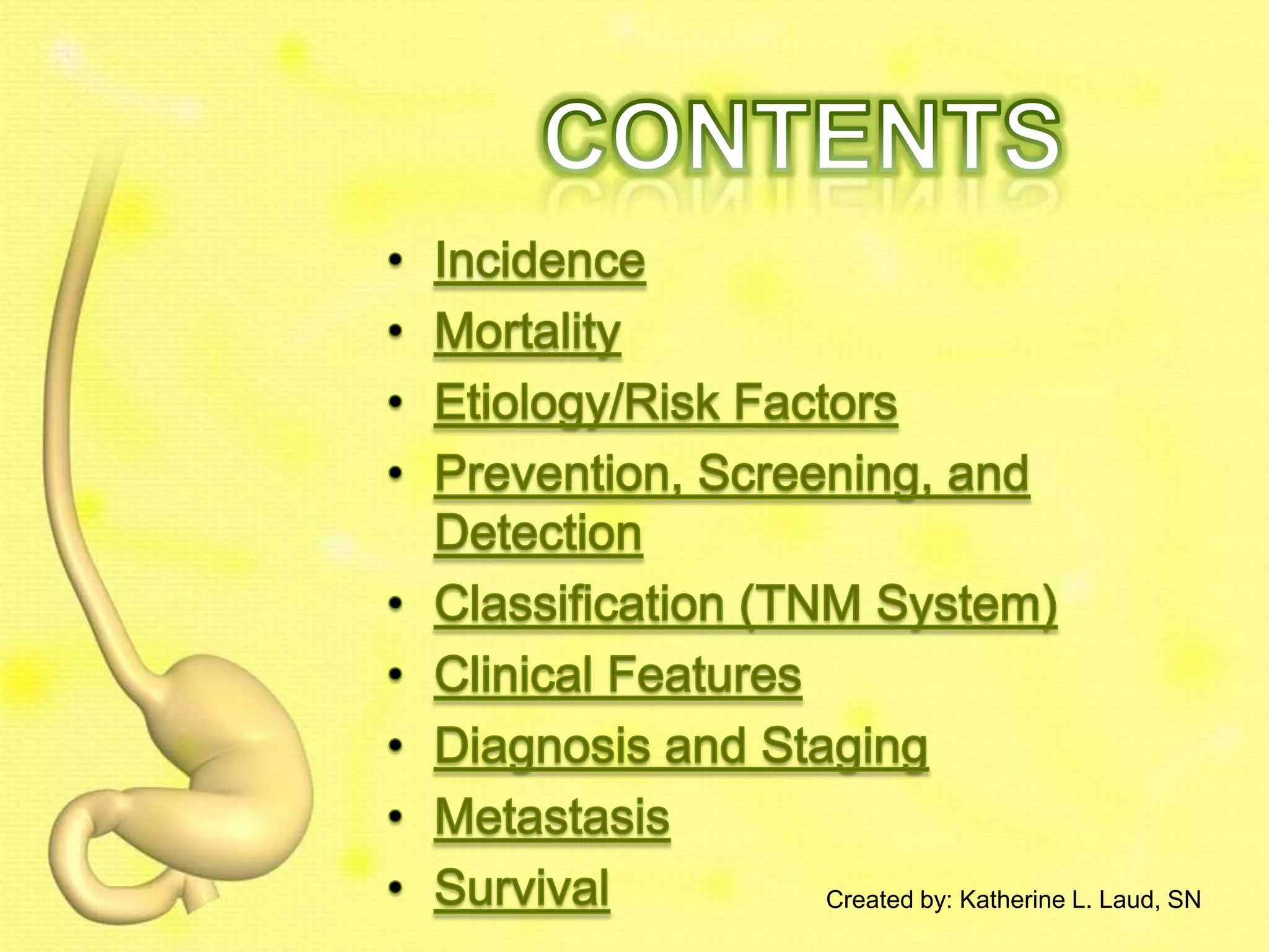 Gastric Cancer PPT | PPTX