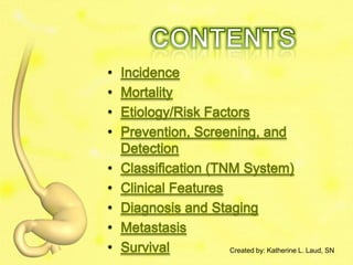 Gastric Cancer PPT | PPTX