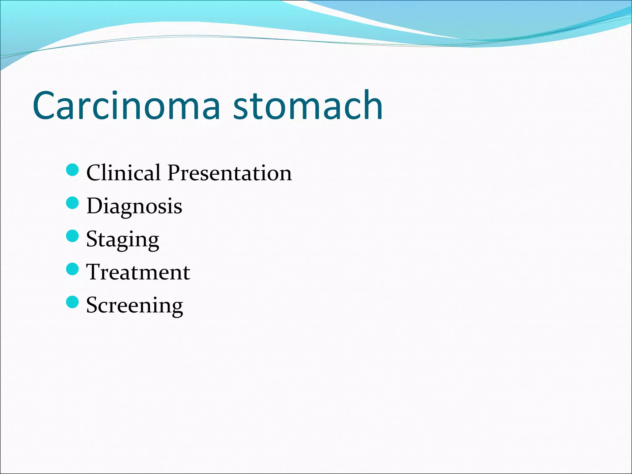 Gastric cancer | PPT