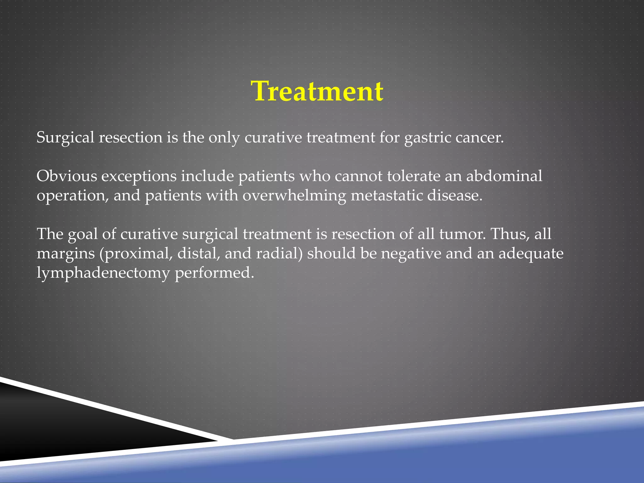 Gastric Cancer ( stomach tumor ) | PPTX