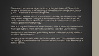 Gastric cancer | PPT