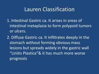 Gastric carcinoma | PPTX