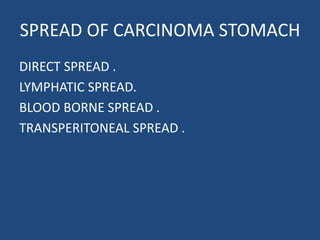 Gastric carcinoma | PPTX