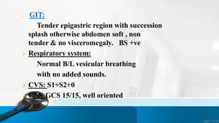 Gastric carcinoma CASE PRESENTATION, MANAGEMENT | PDF