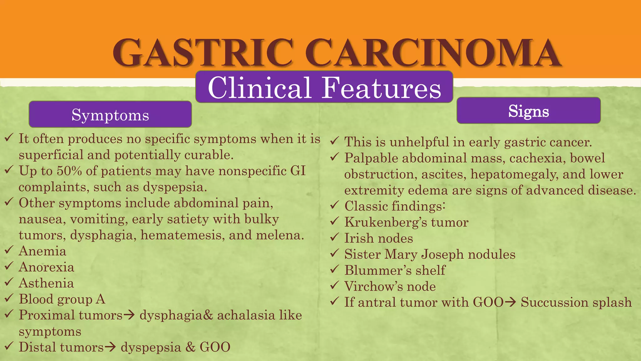 GASTRIC CARCINOMA- EPIGASTRIC LUMPS- Abdominal Lumps.pptx