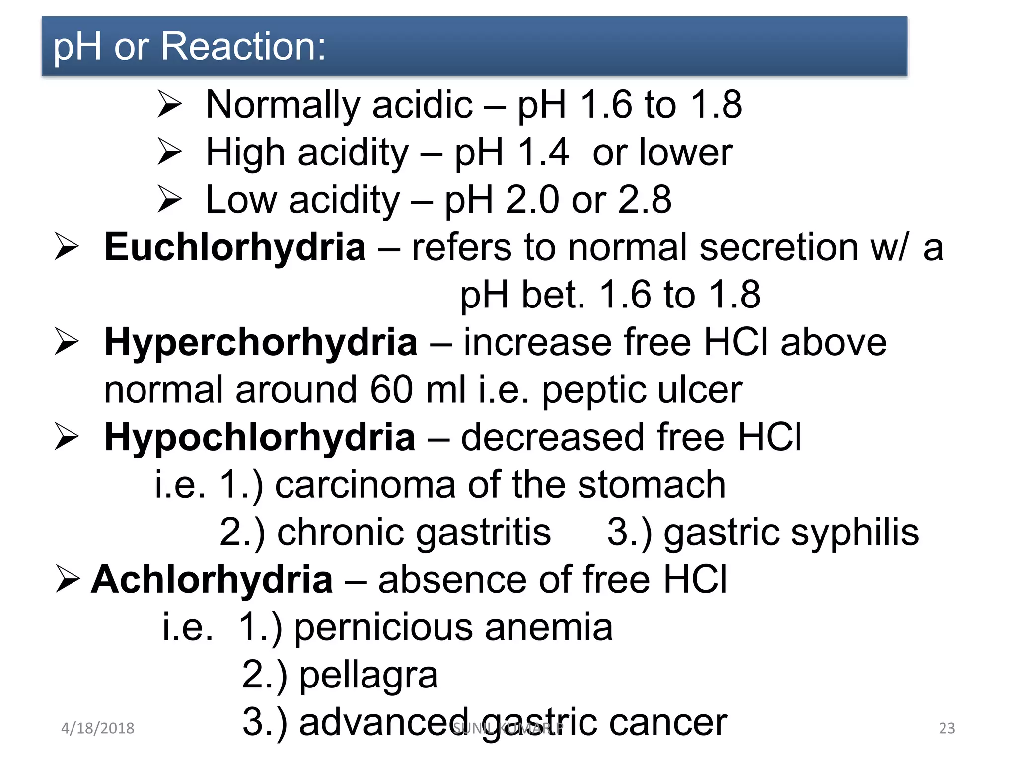 Gastric contents examination | PPTX