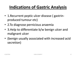 Gastric contents examination | PPTX