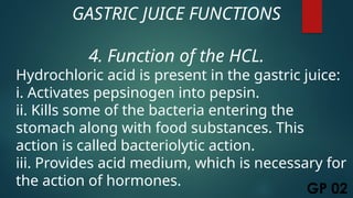 Gastric functions.pptx. . | PPTX