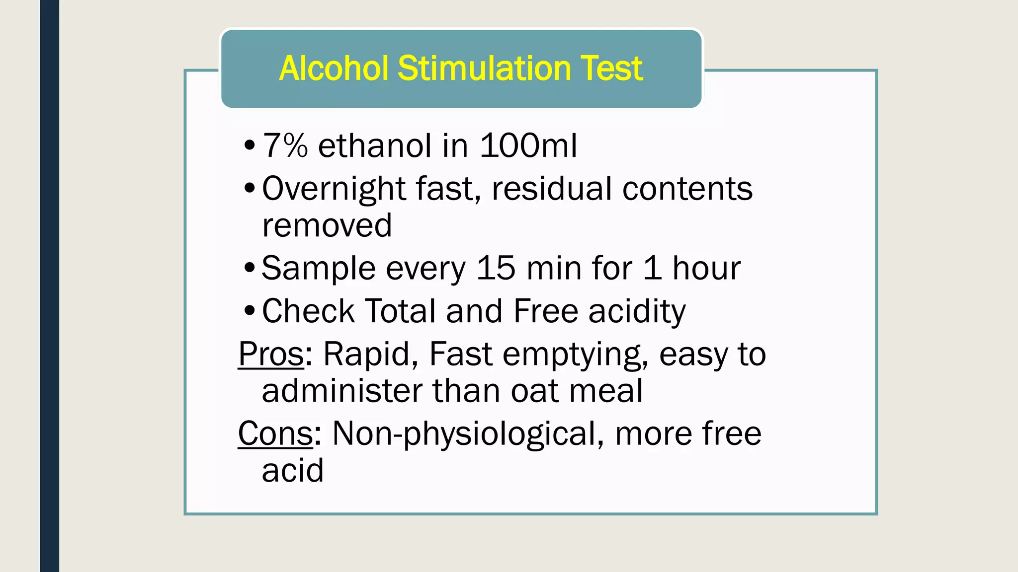 Gastric function test 2 | PDF